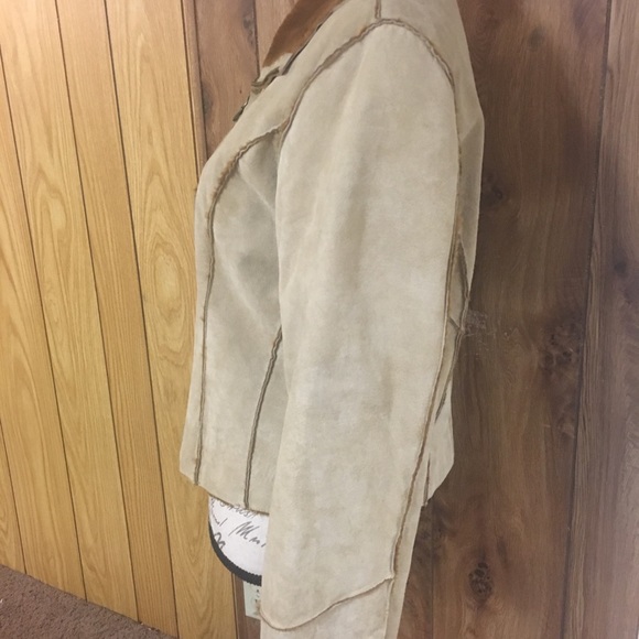 Frequency | Jackets & Coats | Suade Leather Jacket | Poshmark